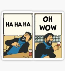 Captain Haddock Stickers | Redbubble