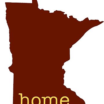 "Minnesota - home" Sticker for Sale by camillenstuff | Redbubble