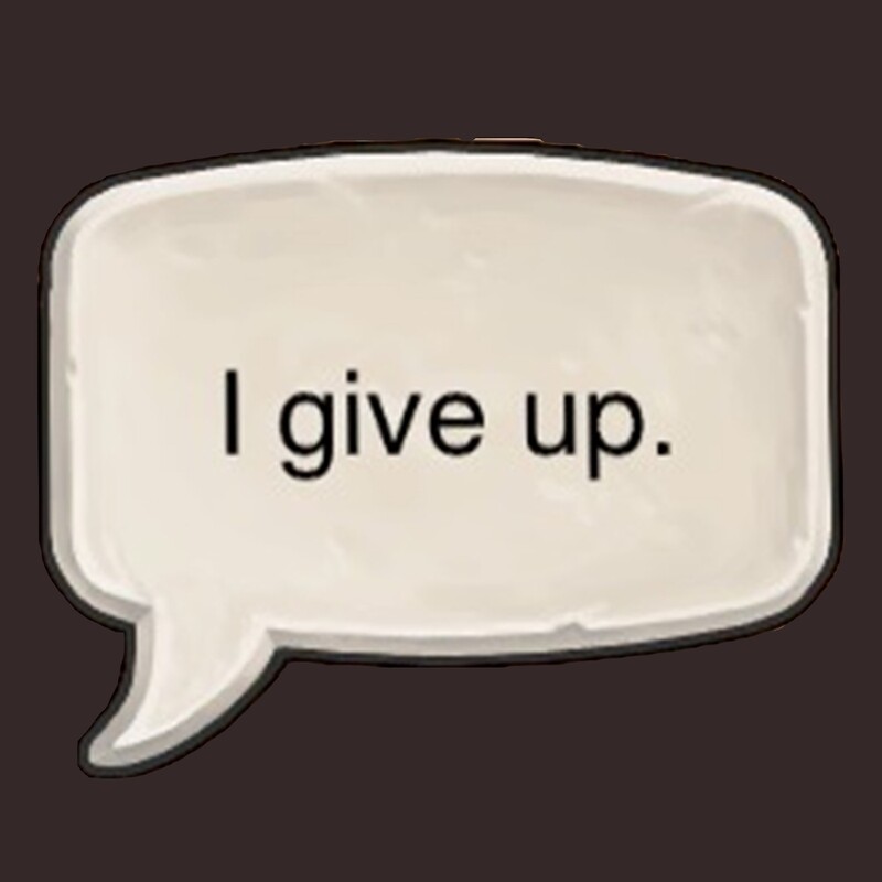 "I give up emote" by Coooner | Redbubble