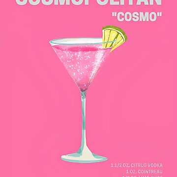 "The Cosmopolitan Preppy Cocktail" Poster for Sale by lottielarsonn ...