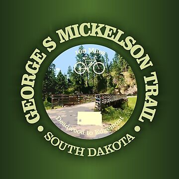"George S Mickelson Trail (cycling c)" Sticker for Sale by curranmorgan ...