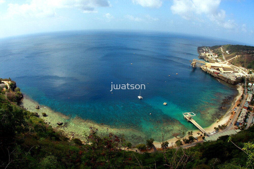 "Flying Fish Cove, Christmas Island, Indian Ocean" by jwatson | Redbubble