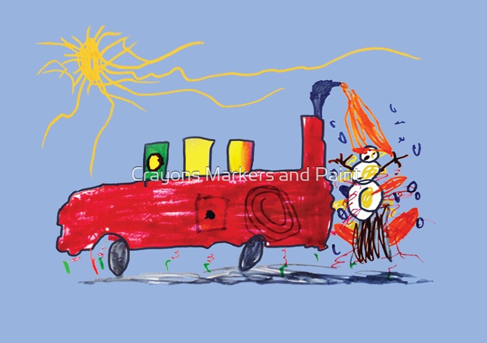 "Oh No! Mr. Snowman by Oliver" by Crayons Markers and Paint | Redbubble