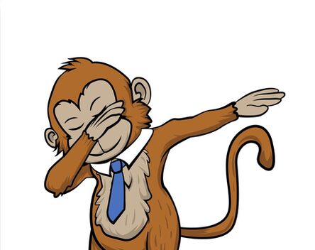 "Dabbing Monkey" Canvas Prints by MileHighTees | Redbubble