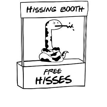 "Hissing Booth - funny snake kissing booth" Essential T-Shirt for Sale ...