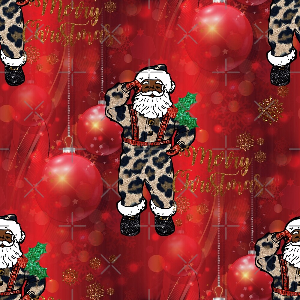 "african leopard santa" by gossiprag | Redbubble