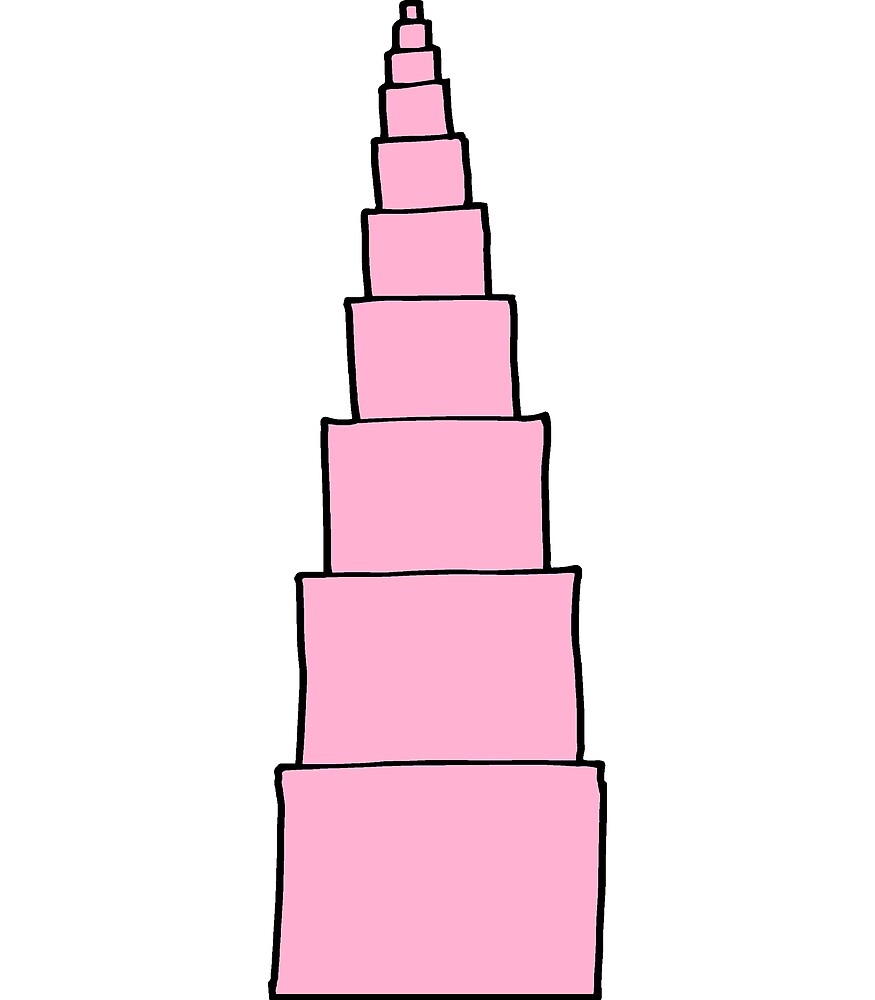 "The Pink Tower" by Grace & Courtesy | Redbubble