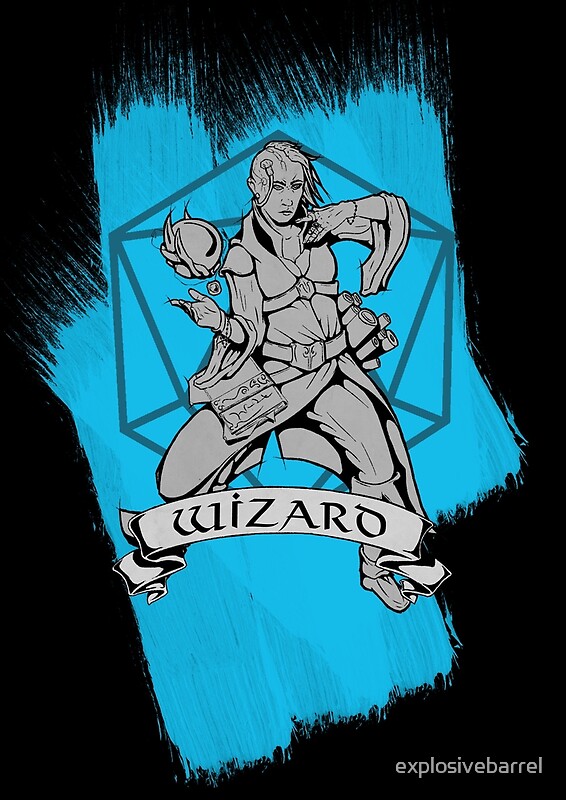 "D&D Classes - Wizard" by explosivebarrel | Redbubble