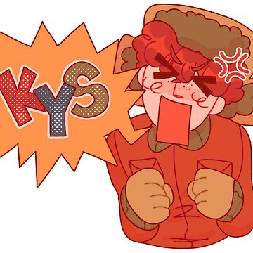 "kyle says 'keep yourself safe' :)" Sticker for Sale by kaesumii ...