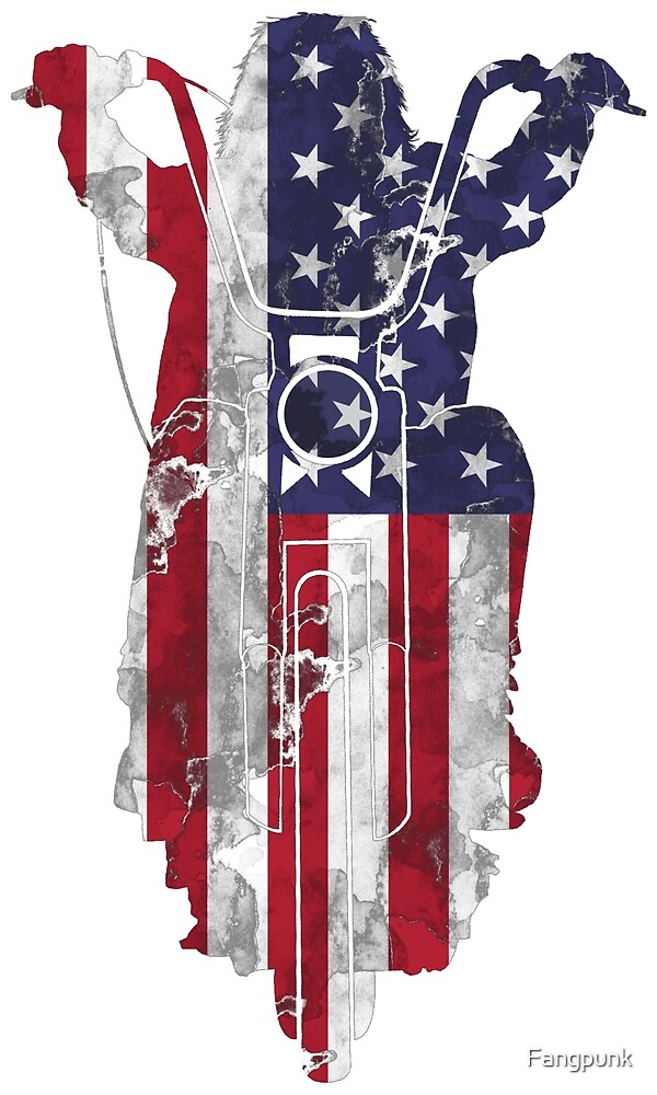 "American Chopper Motorcycle Flag" by Fangpunk | Redbubble