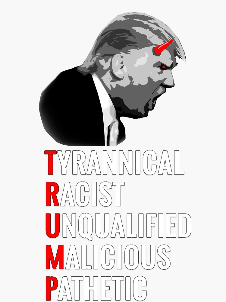 "Tyrant Trump" Sticker by auspolchronicle | Redbubble