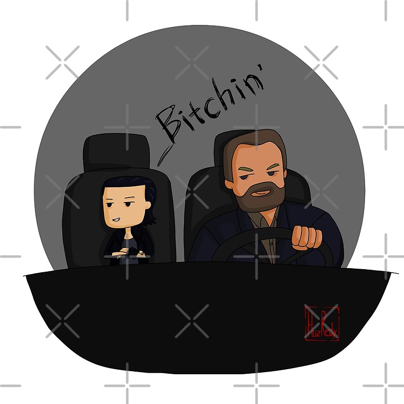 "Stranger things-Eleven and Hopper Bitchin'" by HuzRedy | Redbubble