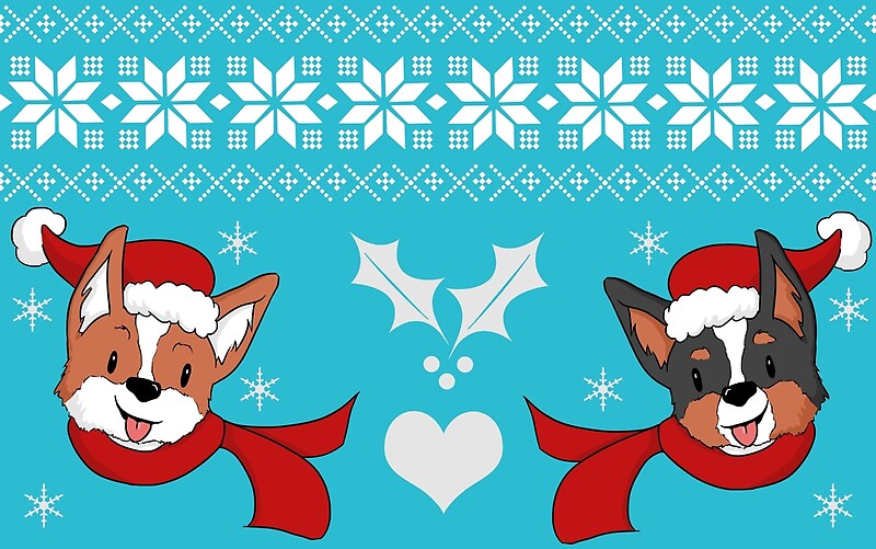 "Corgi Sweater Pattern" by HannahRayner | Redbubble