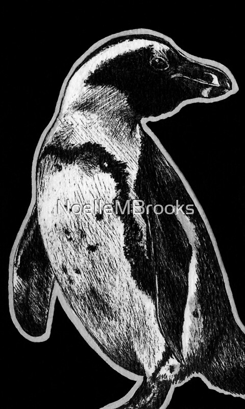 "Leucism: African Penguin" by NoelleMBrooks | Redbubble