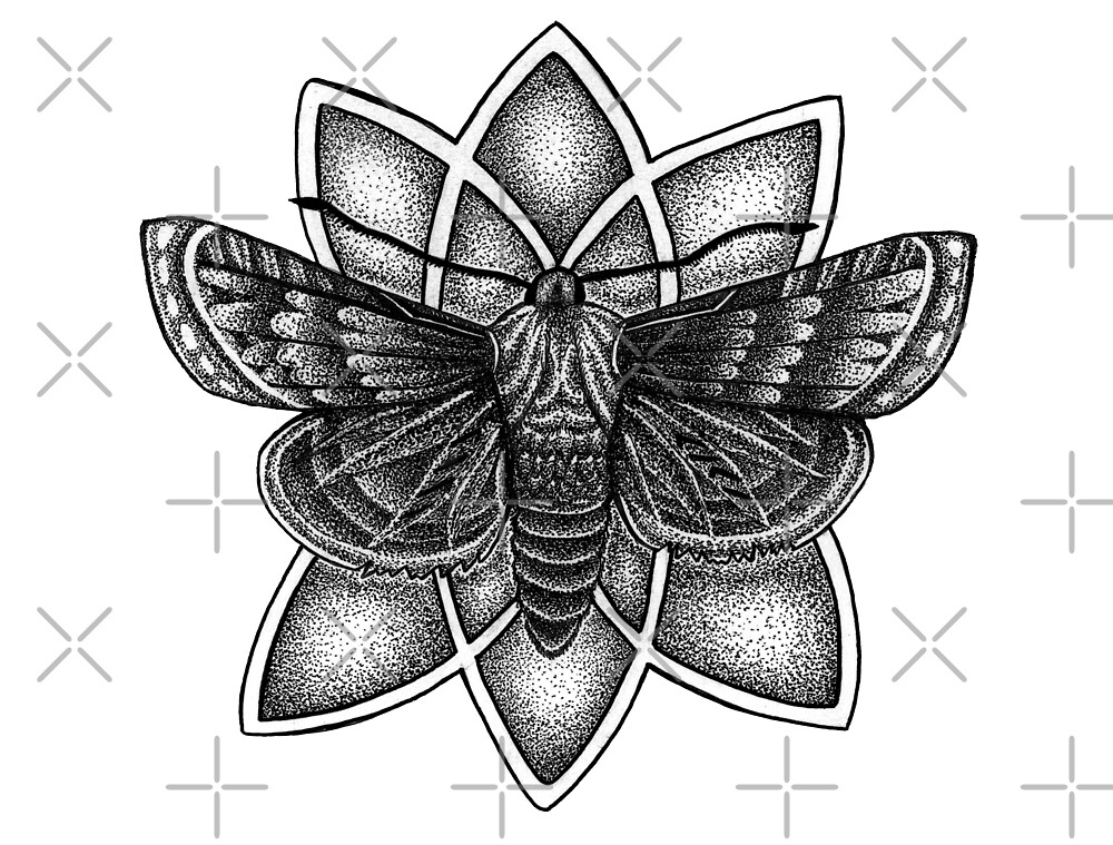 "Moth Mandala" by Alisha Southwell | Redbubble