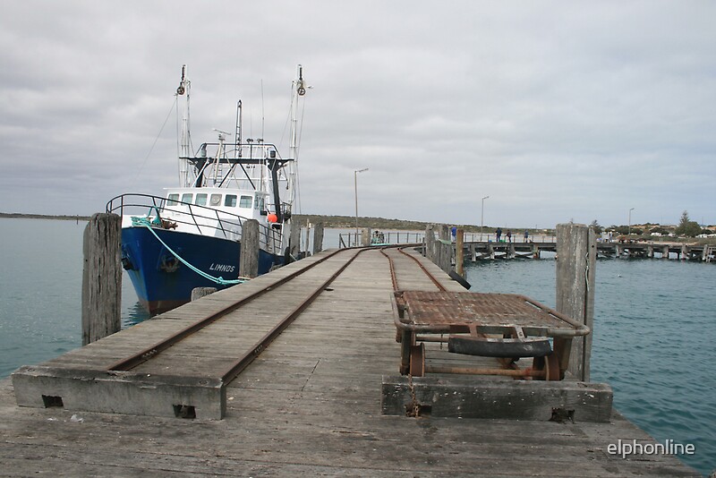 "Venus Bay jetty, S.A." by elphonline | Redbubble