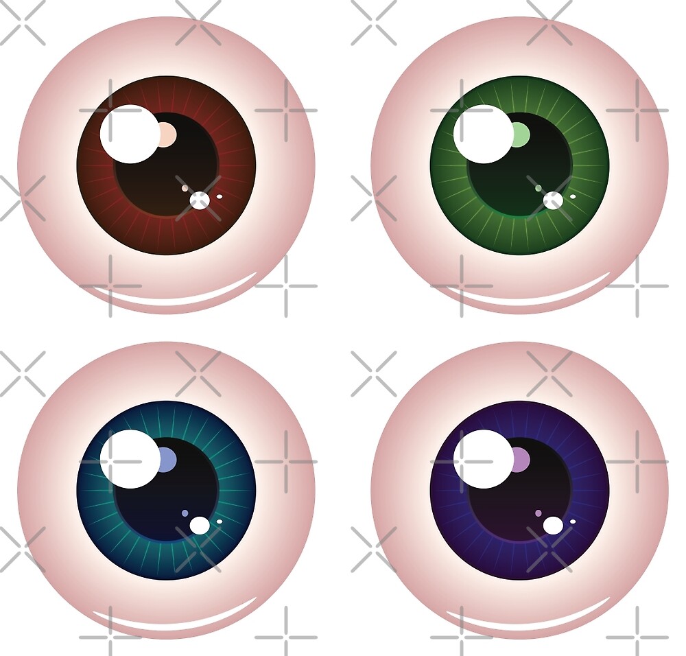 "Eye Balls of Different Colors 4" by AnnArtshock | Redbubble