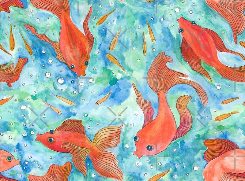 "Bob the GoldFish" by Colour Angel by KV | Redbubble