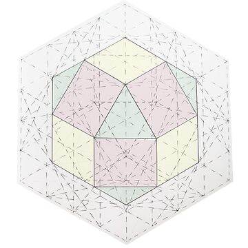 "6D Cube " Sticker by In2itivGeometry | Redbubble