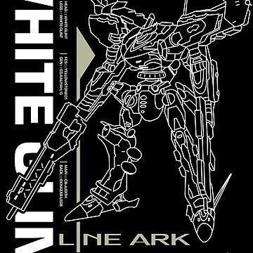 "Armored Core 4 - Line Ark - Mech - White Glint - Negative" Poster for ...