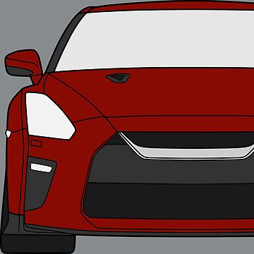"Nissan GTR R35 regal red color" Sticker for Sale by EdimDesign | Redbubble