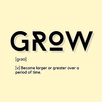 "Meaning of Grow" Sticker for Sale by tiyaran | Redbubble