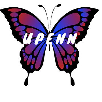 "UPenn Butterfly Sticker" Sticker for Sale by clairebucca | Redbubble