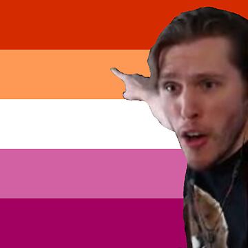 "jerma pointing at the lesbian flag" Pin for Sale by vorobyevites ...