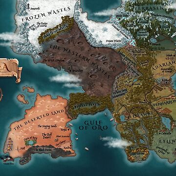 "Erilea Map (TOG)" Poster for Sale by P-dulcis | Redbubble