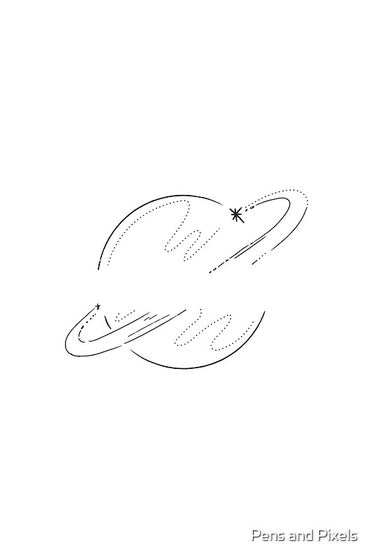 "Planet Sketch Digital Download | Astrological Line Art Printable Art ...