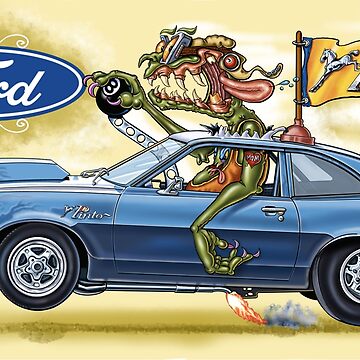 "Souped Up Pinto" Sticker for Sale by Terry Smith | Redbubble