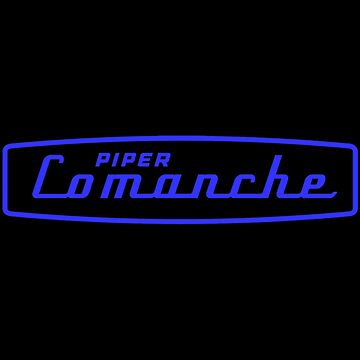 "COMANCHE PIPER BLUE" Sticker for Sale by ZacKlawitter14 | Redbubble