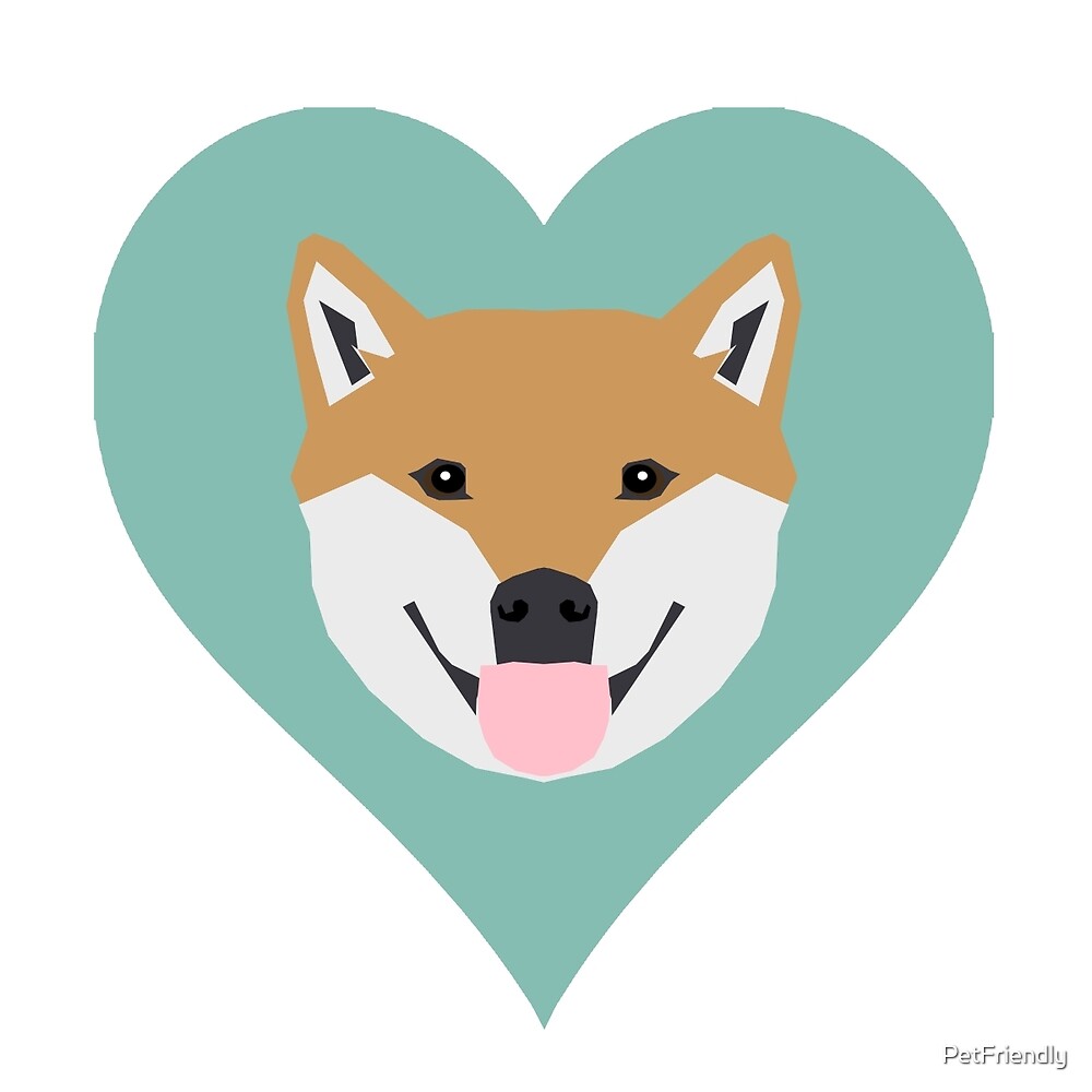 "Shiba Love - Heart shiba inu funny dog for dog lovers pet gifts ...