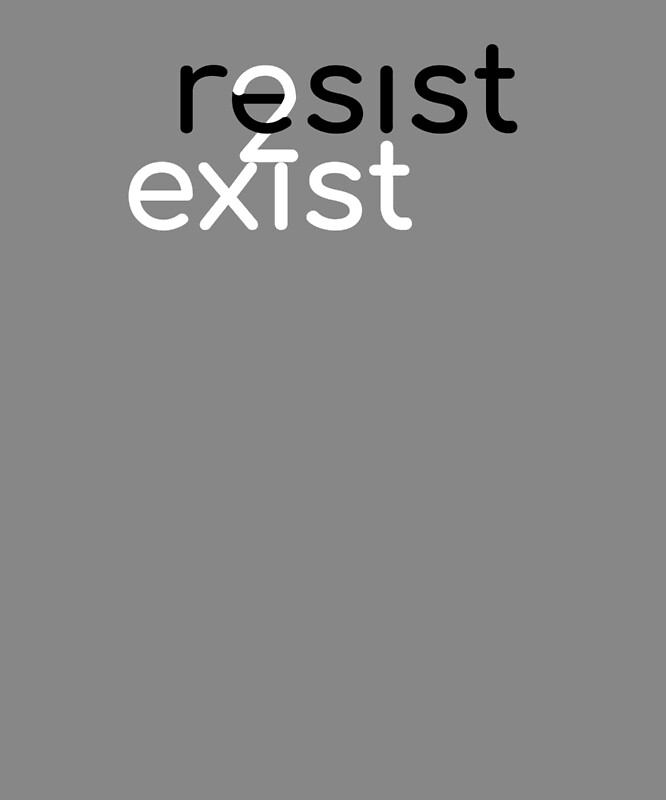 "Resist to Exist Aesthetic Sad Boys Design" by Kamerdra | Redbubble