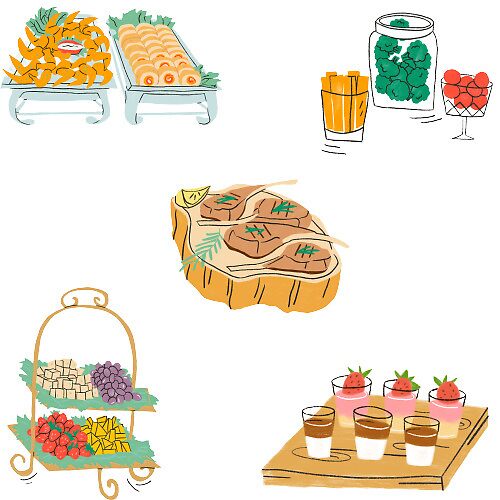 "Buffet food art pack" by CinderPress | Redbubble