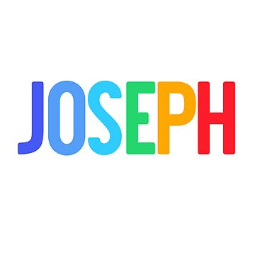 "Joseph Name" Sticker for Sale by A-Personalised | Redbubble