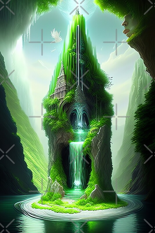""The Emerald Spire" - Surrealist Fantasy Architecture " by meteorwave ...