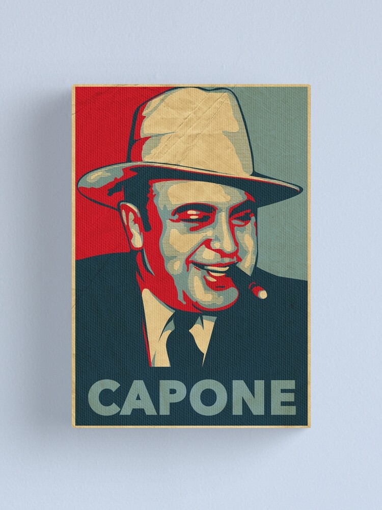 "Al Capone Poster " Canvas Print by trev4000 | Redbubble
