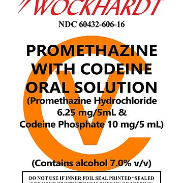 "Wockhardt Lean Promethazine with codeine bottle label" Art Print for ...