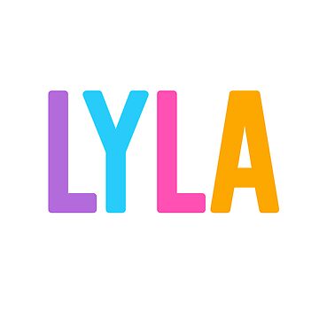 "Lyla" Sticker for Sale by A-Personalised | Redbubble