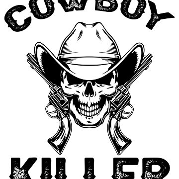 "Cowboy Killer" Sticker for Sale by udhop | Redbubble