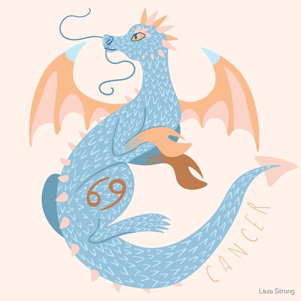 "Cancer Dragon" by Lexa Strong | Redbubble