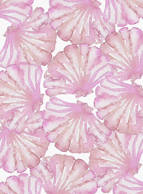 "Shell Ya Later - Pink Seashells" by Kristen Laczi | Redbubble