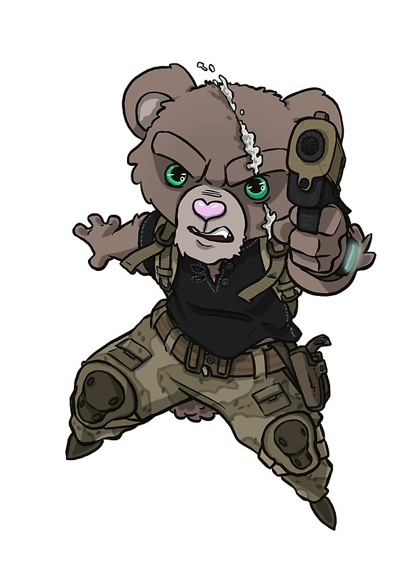 "Lefty Teddy" by hiwez | Redbubble