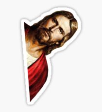 Peeking Jesus Stickers | Redbubble