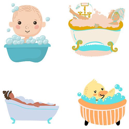 "Bubble bath art pack" by CinderPress | Redbubble