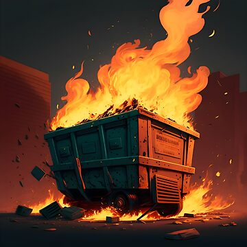 "Dumpster Fire" Mouse Pad for Sale by AnvilArtCo | Redbubble