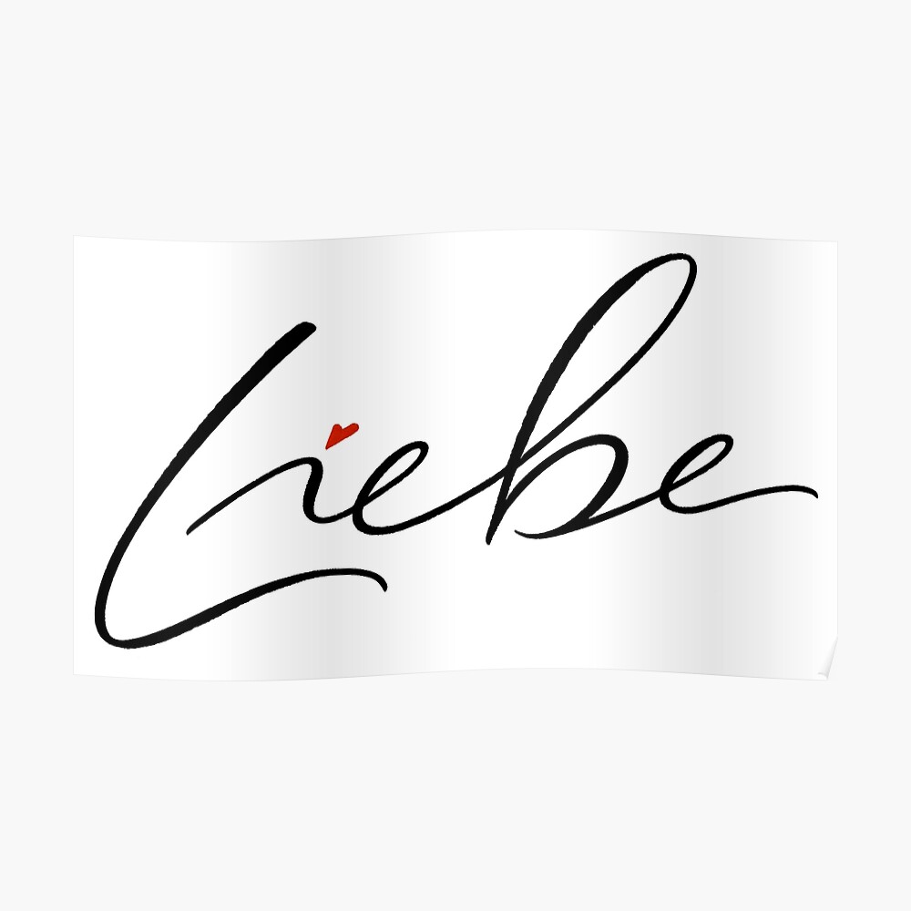 "Liebe Love Hertz Schönschrift Schöne Schrift Kalligraphie Skinny ...