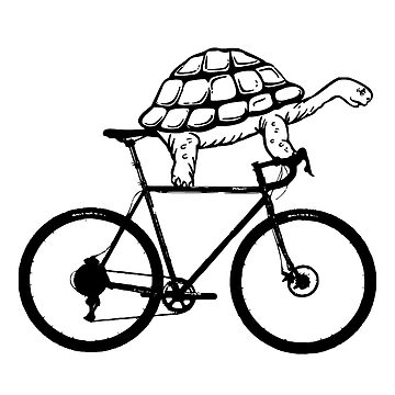 "Gravel Bike Turtle" Poster for Sale by TeamBeer | Redbubble