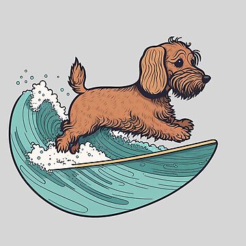 "Surfer Dog (Cartoon Art)" Poster for Sale by The-Fox-Hole | Redbubble